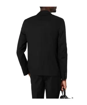 Off-White Embroidered Wool Long Sleeve Blazer