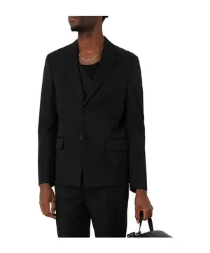 Off-White Embroidered Wool Long Sleeve Blazer