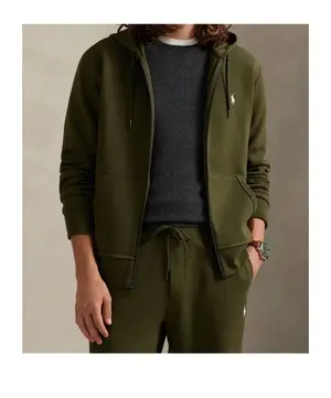 Polo Ralph Lauren Technical Full Zip Logo Hoodie - Green
