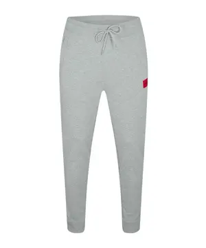 Hugo Boss Hugo Doak Closed Hem Jogging Bottoms With Logo Detail - Gray