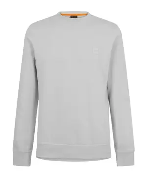 Hugo Boss Long Sleeve Premium Cotton Sweatshirt - Gray