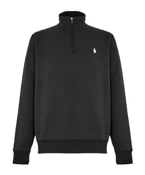 Polo Ralph Lauren Quarter Zip-Up Hoodie Black
