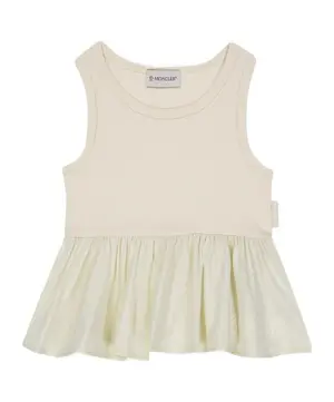 Moncler Logo Embroidered Sleeveless T-shirt