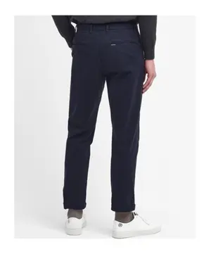 Barbour Washed Stretch Tailored Trousers - Dark Navy