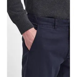 Barbour Washed Stretch Tailored Trousers - Dark Navy