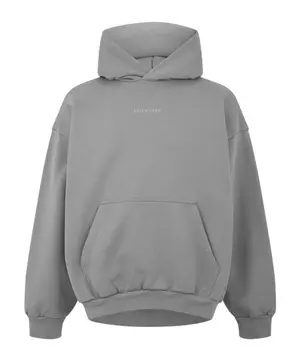 Balenciaga Logo Hoodie - Gray