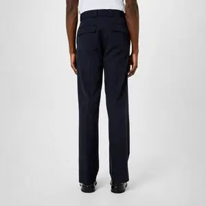 Dries Van Noten Wool-blend Mid-rise Long Pants