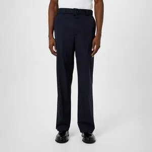 Dries Van Noten Wool-blend Mid-rise Long Pants