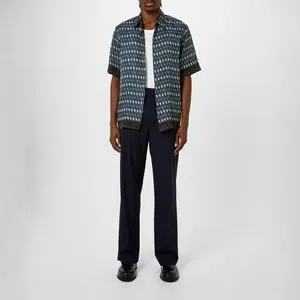 Dries Van Noten Wool-blend Mid-rise Long Pants