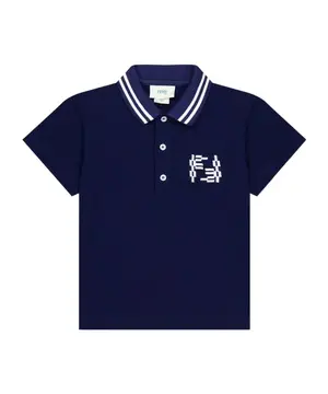 Fendi Ff Logo Polo Shirt