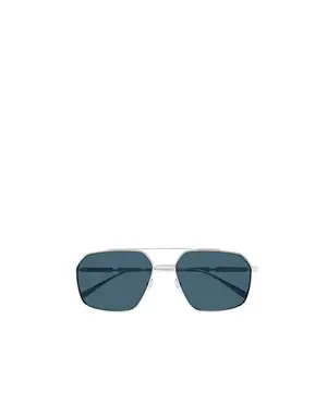 Alexander McQueen Logo Detail Sunglasses - Blue