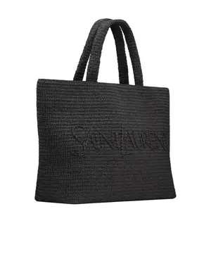Saint Laurent Raffia Tote Bag