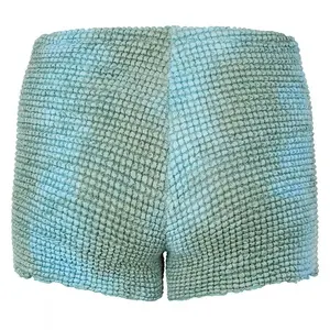 Off-White Tie-dye High-waisted Shorts - Blue