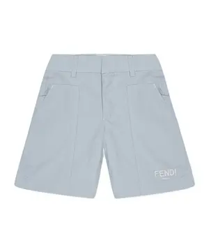 Fendi Logo Shorts - Blue