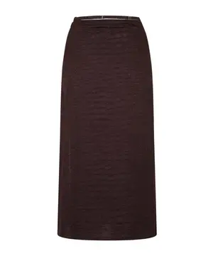 Jacquemus Slit Skirt With Graphic Pattern