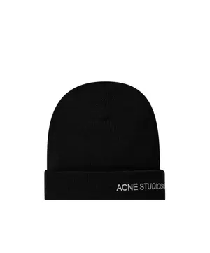 Acne Studios Logo Detail Hat - Black