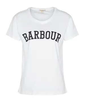 Barbour Northumberland Classic T-shirt - White/navy