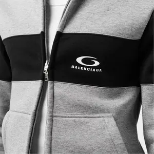 Balenciaga Zip-up Hoodie - Gray
