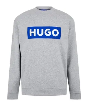 Hugo Boss Crew Neck Sweatshirt With Logo Detail - Gray