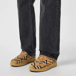 Burberry Check Lace-up Sneakers