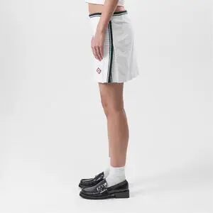 Casablanca Textured Graphic Mini Skirt