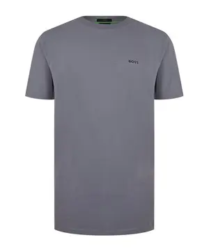 Hugo Boss Logo Crew-neck T-shirt - Gray