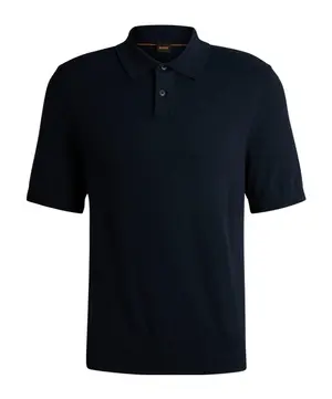 Hugo Boss Cotton Knitted Top - Black