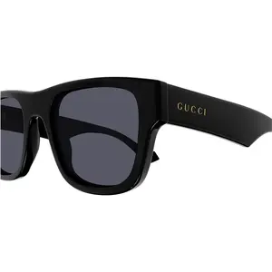 Gucci Square Sunglasses With Branded Temples