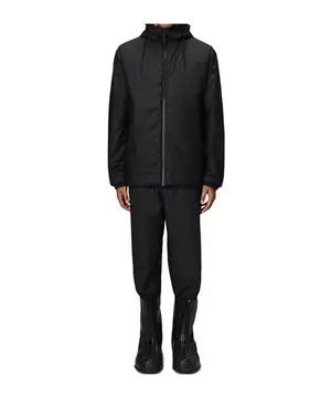 Rains Zipper Hooded Cotton Jacket