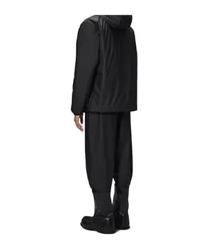 Rains Zipper Hooded Cotton Jacket