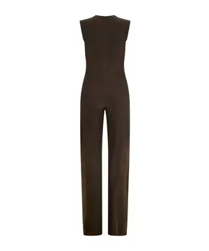 Norma Kamali Sleeveless Jumpsuit - Espresso