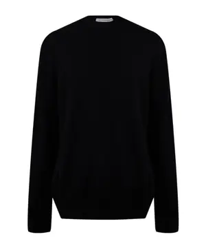 Comme Des Garçons Long Sleeve Crew Neck Sweater - Black