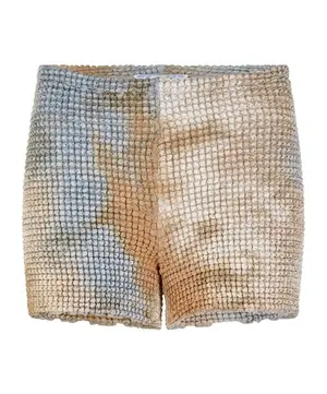 Off-White Tie-dye High-waisted Shorts - Nude
