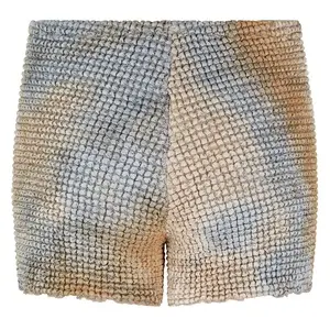 Off-White Tie-dye High-waisted Shorts - Nude