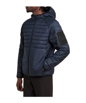 Hugo Boss Water-repellent Hooded Puffer Jacket With Reflective Detail