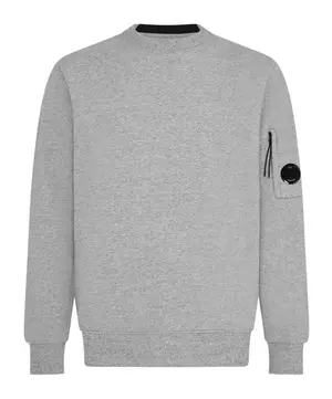 C.P. COMPANY Lens Crew-neck Sweatshirt - Gray