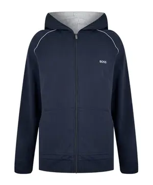 Hugo Boss Boss Mix Match Zipped Hoodie - Black