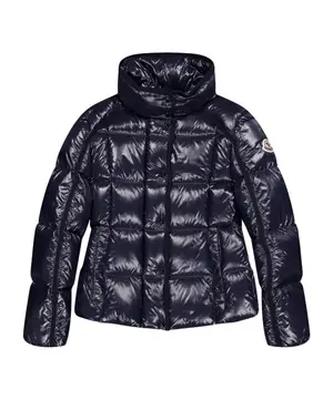 Moncler Quilted Down Jacket With Logo Detail