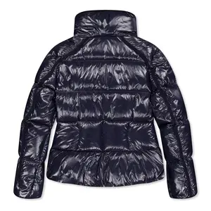 Moncler Quilted Down Jacket With Logo Detail