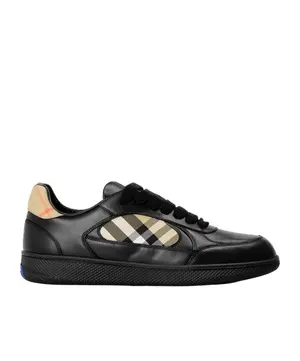 Burberry Low Top Sneakers With Iconic Check Detailing