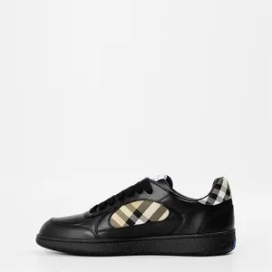 Burberry Low Top Sneakers With Iconic Check Detailing