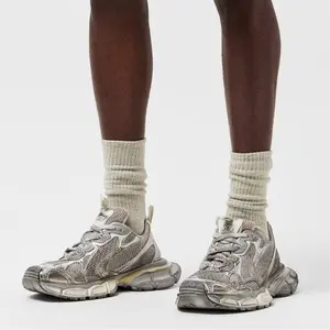 Balenciaga 3xl Low-top Casual Sneakers - Gray