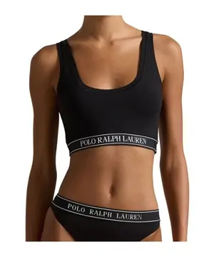Polo Ralph Lauren Striped Round-neck Bra - Brown