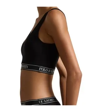 Polo Ralph Lauren Striped Round-neck Bra - Brown