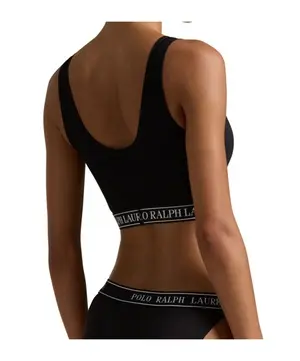 Polo Ralph Lauren Striped Round-neck Bra - Brown
