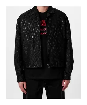 Versace Leopard Print Casual Jacket