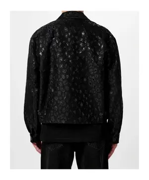 Versace Leopard Print Casual Jacket