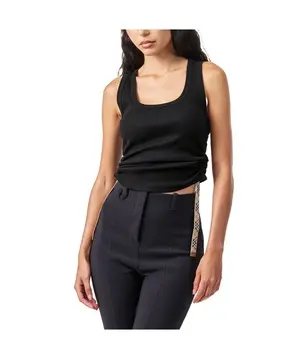 Burberry Ruched Buckle Tank Top