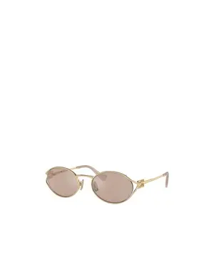 Miu Miu Logo Sunglasses - Nude