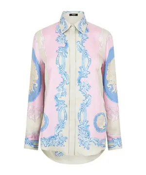 Versace Cameo Print Shirt - Blue